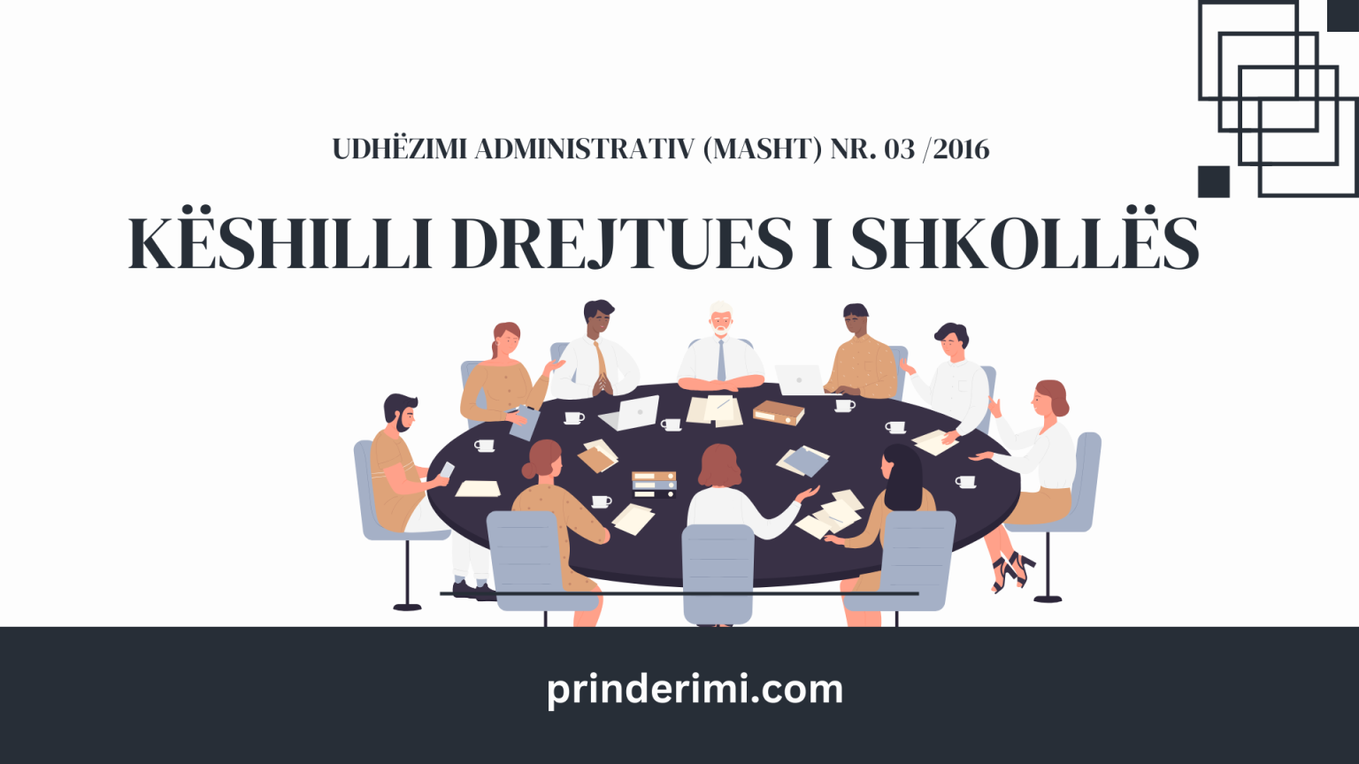UDHËZIMI ADMINISTRATIV (MASHT) NR. 03 /2016 PËR KËSHILLIN DREJTUES TË ...
