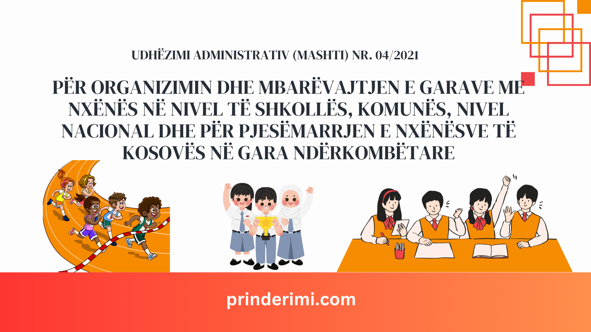 UDHËZIMI ADMINISTRATIV (MASHTI) NR. 04/2021 PËR ORGANIZIMIN DHE ...